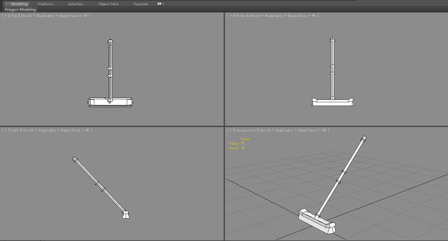 3D model Cartoon mop VR / AR / low-poly | CGTrader