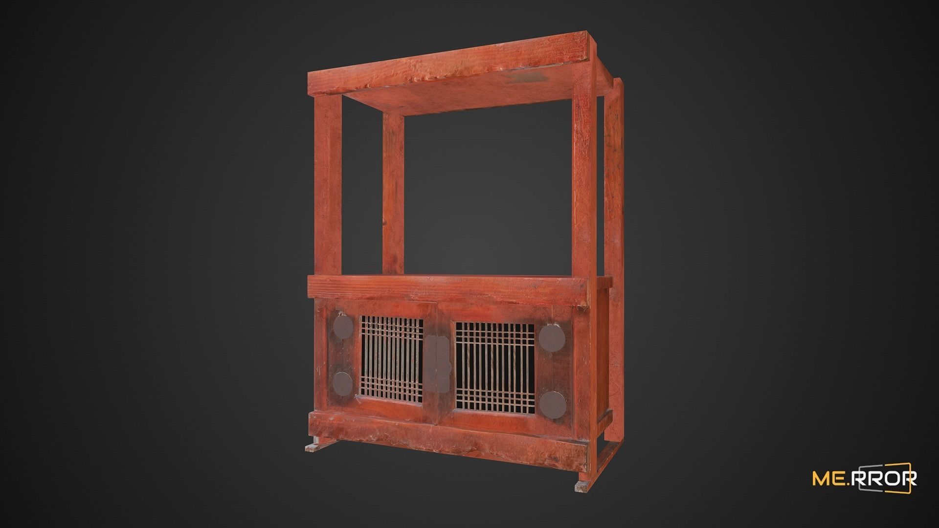 3D model Game Ready Wooden Armoire VR / AR / low-poly | CGTrader