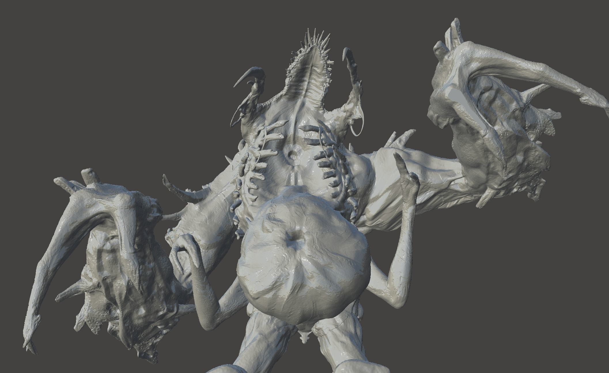 BRUTE NECROMORPH DEAD SPACE REMAKE ULTRA HIGH DETAILED MESH STL 3D ...