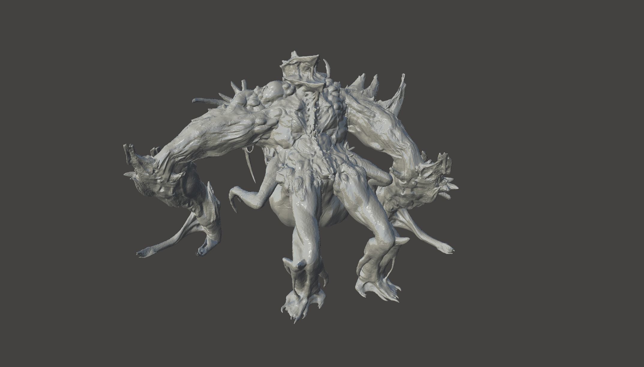 BRUTE NECROMORPH DEAD SPACE REMAKE ULTRA HIGH DETAILED MESH STL 3D ...