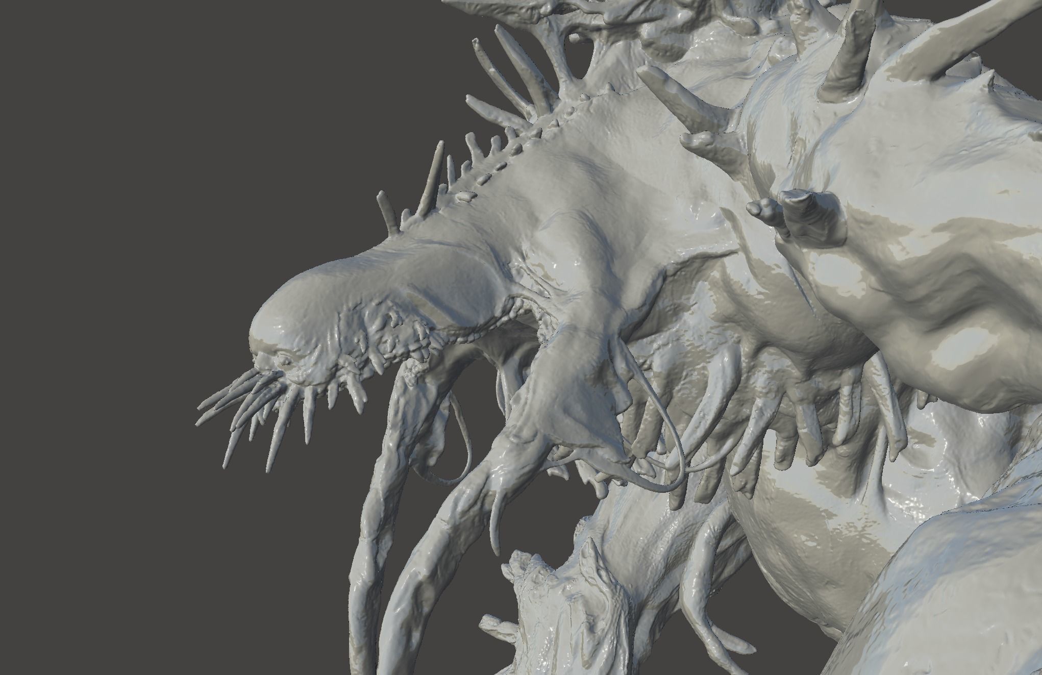 BRUTE NECROMORPH DEAD SPACE REMAKE ULTRA HIGH DETAILED MESH STL 3D ...