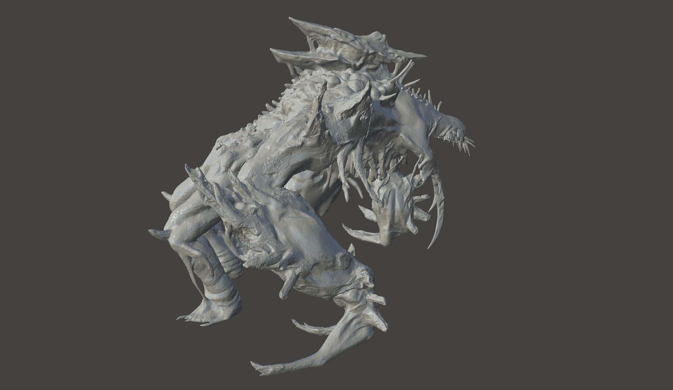 BRUTE NECROMORPH DEAD SPACE REMAKE ULTRA HIGH DETAILED MESH STL 3D ...