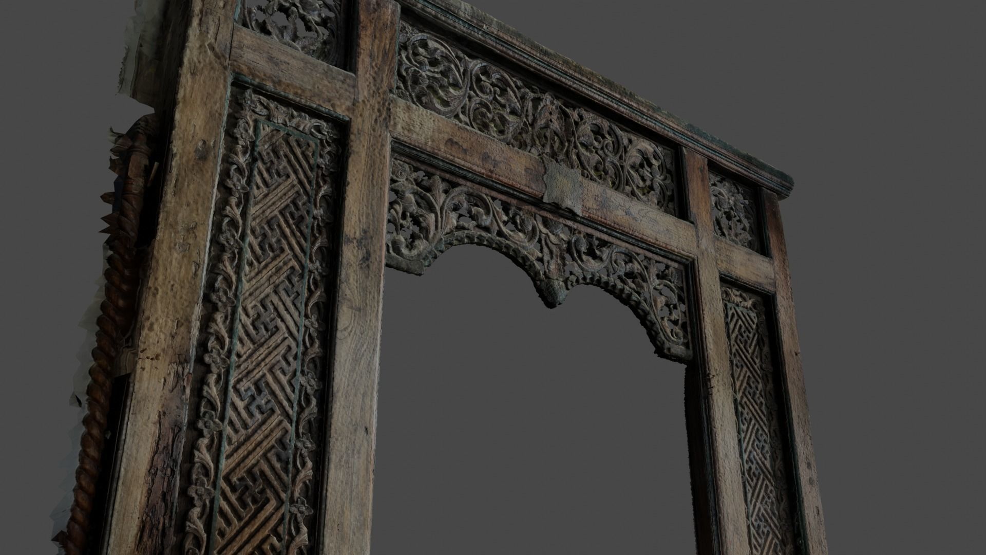Wooden Java Door 3D model | CGTrader