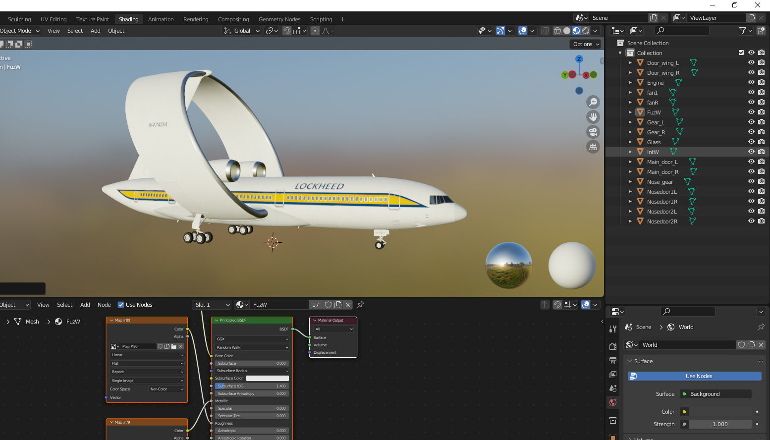 Lockheed Ring Wing airliner 3D model | CGTrader