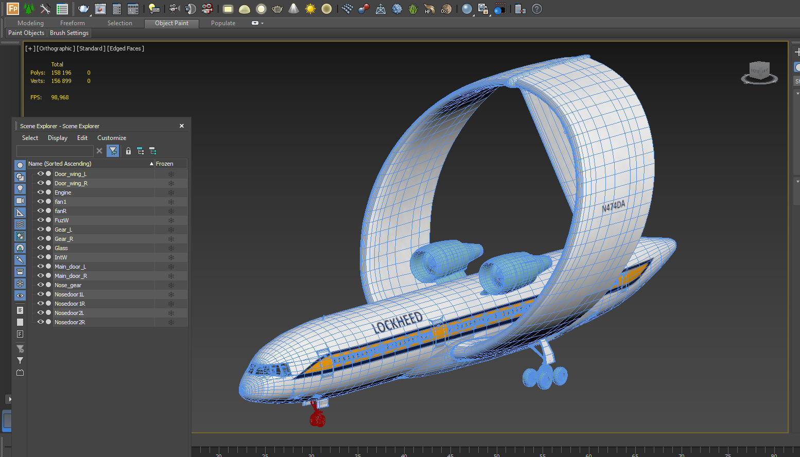 Lockheed Ring Wing airliner 3D model | CGTrader