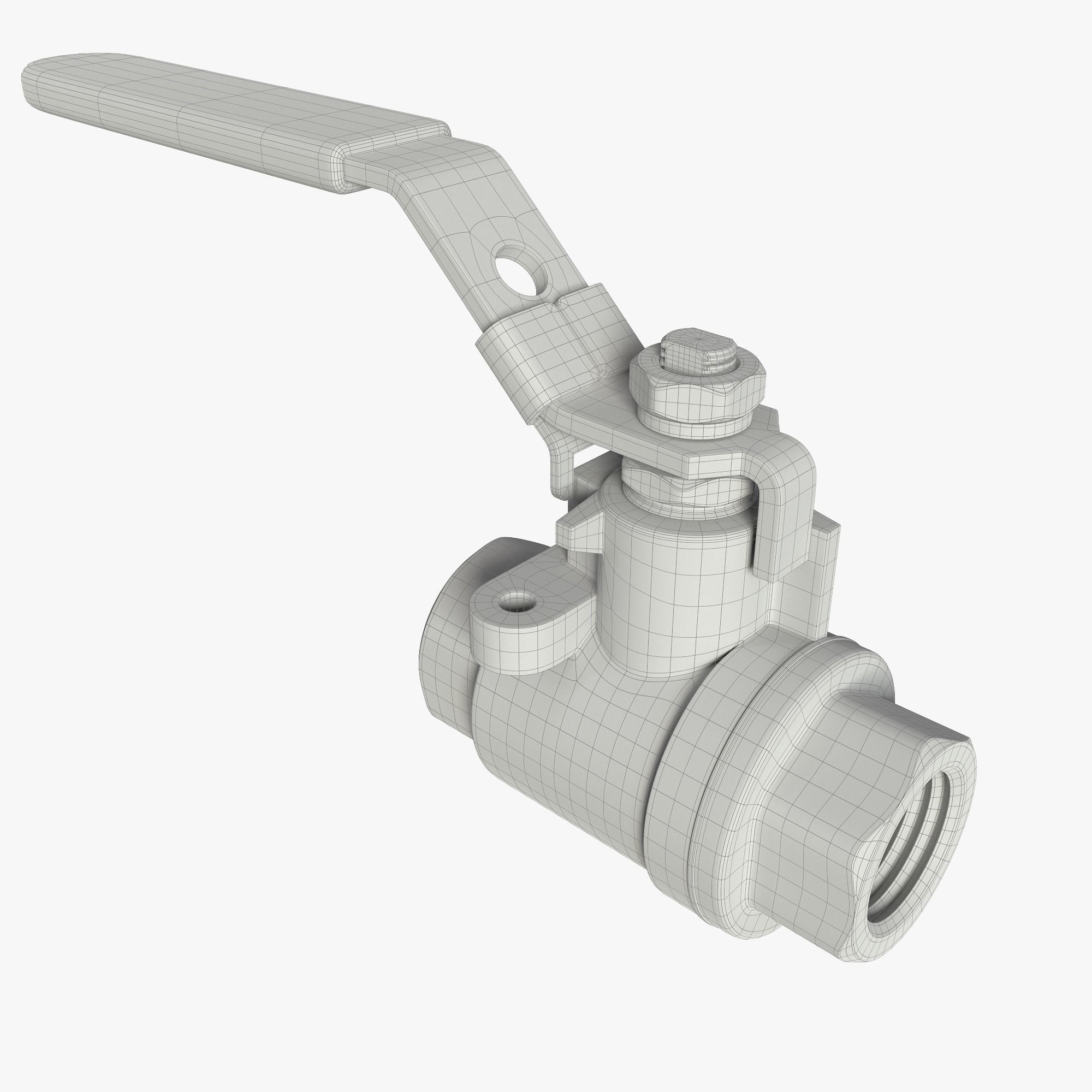 Ball valve 3D model | CGTrader