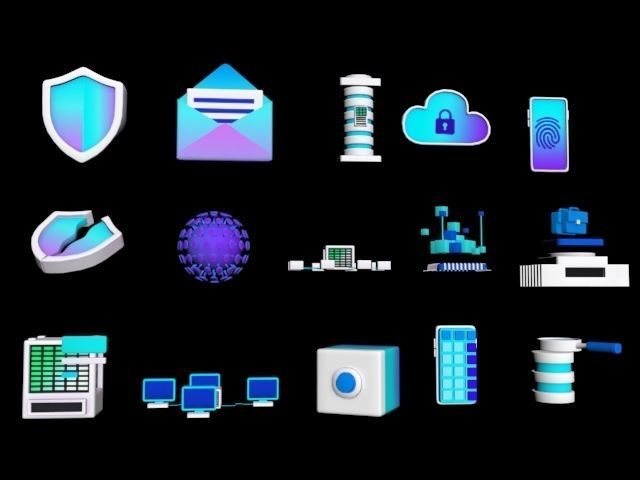 3D model 3D Button Collections7 VR / AR / low-poly | CGTrader