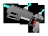 3d render science fiction blaster icon 3D model | CGTrader