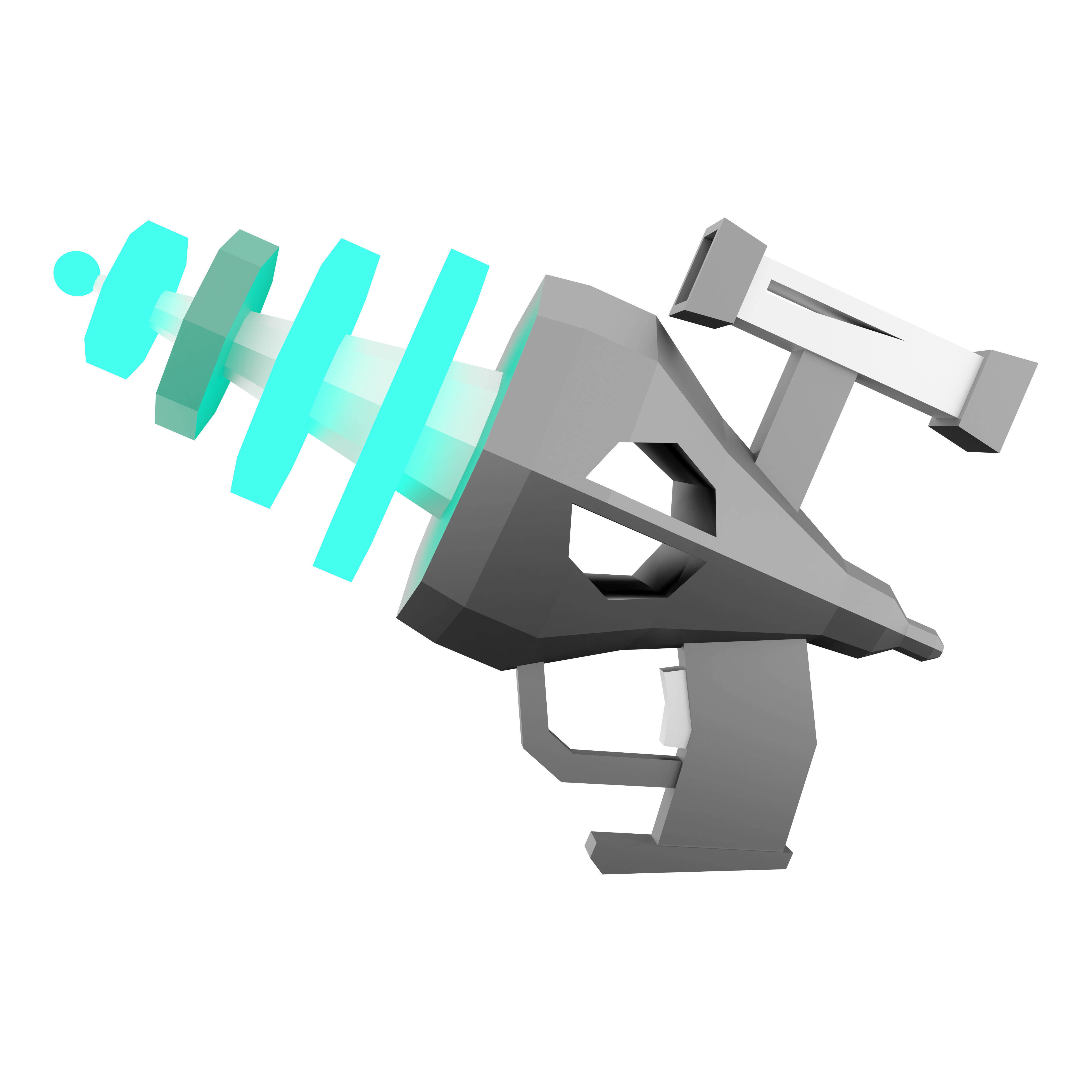 3d Futuristic Sci-Fi Assault Pistol low-poly icon 3D model | CGTrader