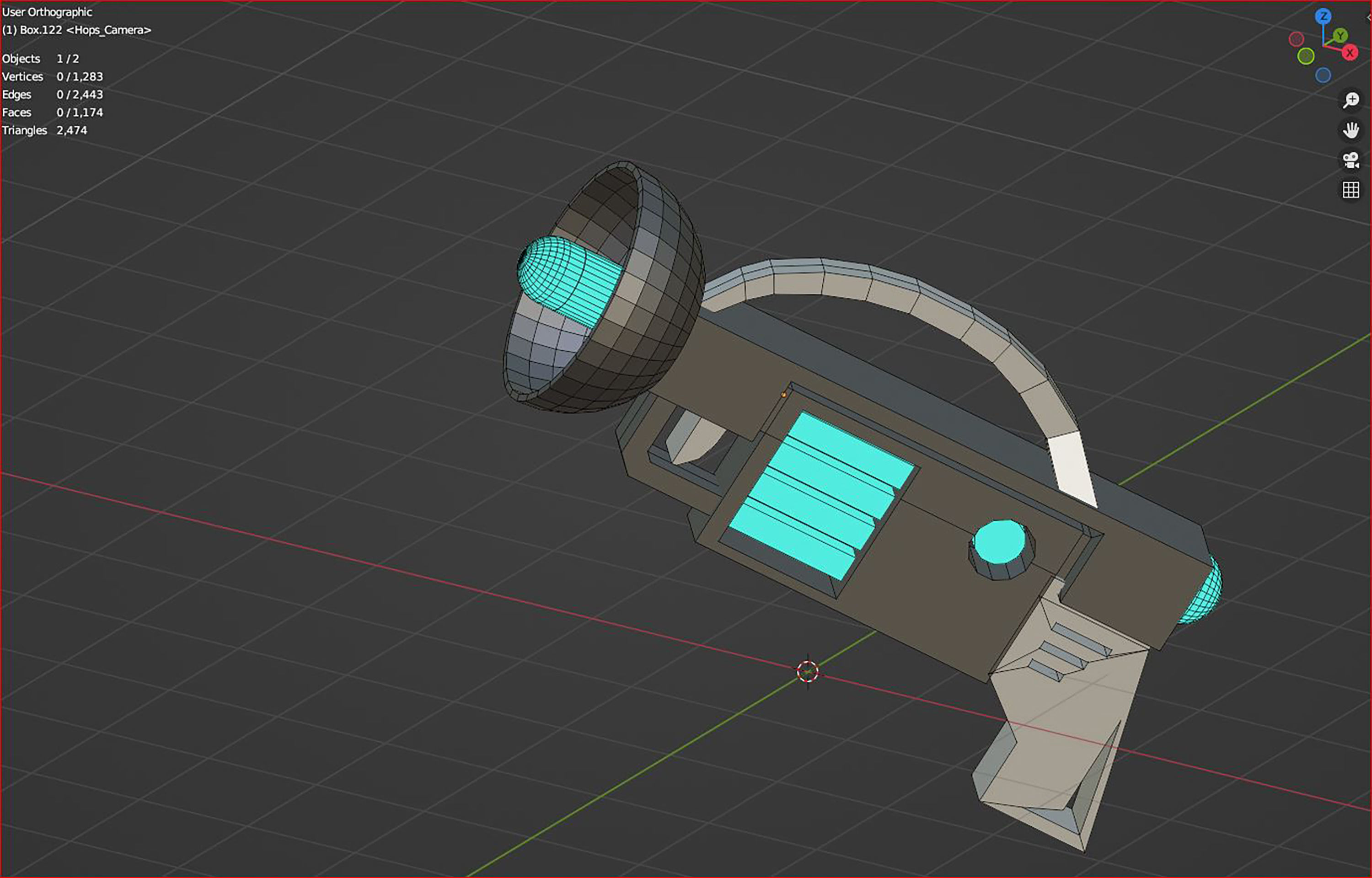 3d sci-fi small beam weapon icon 3D model | CGTrader