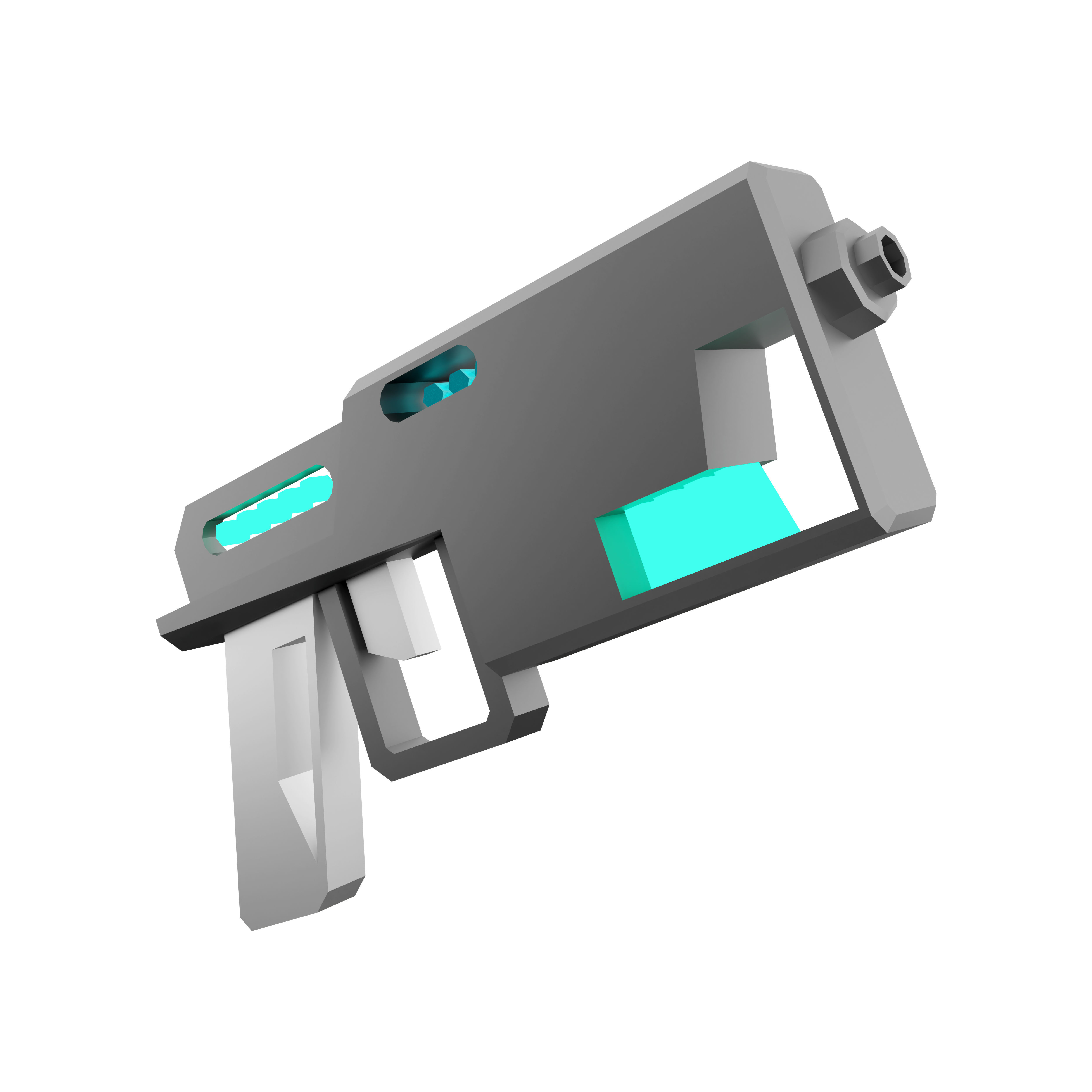 3d sci-fi small beam weapon icon 3D model | CGTrader