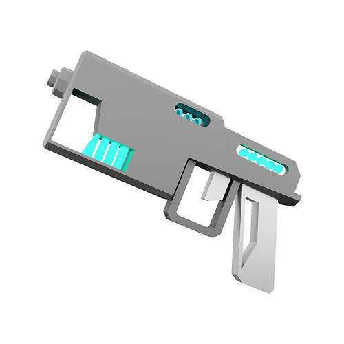 3d sci-fi small beam weapon icon 3D model | CGTrader