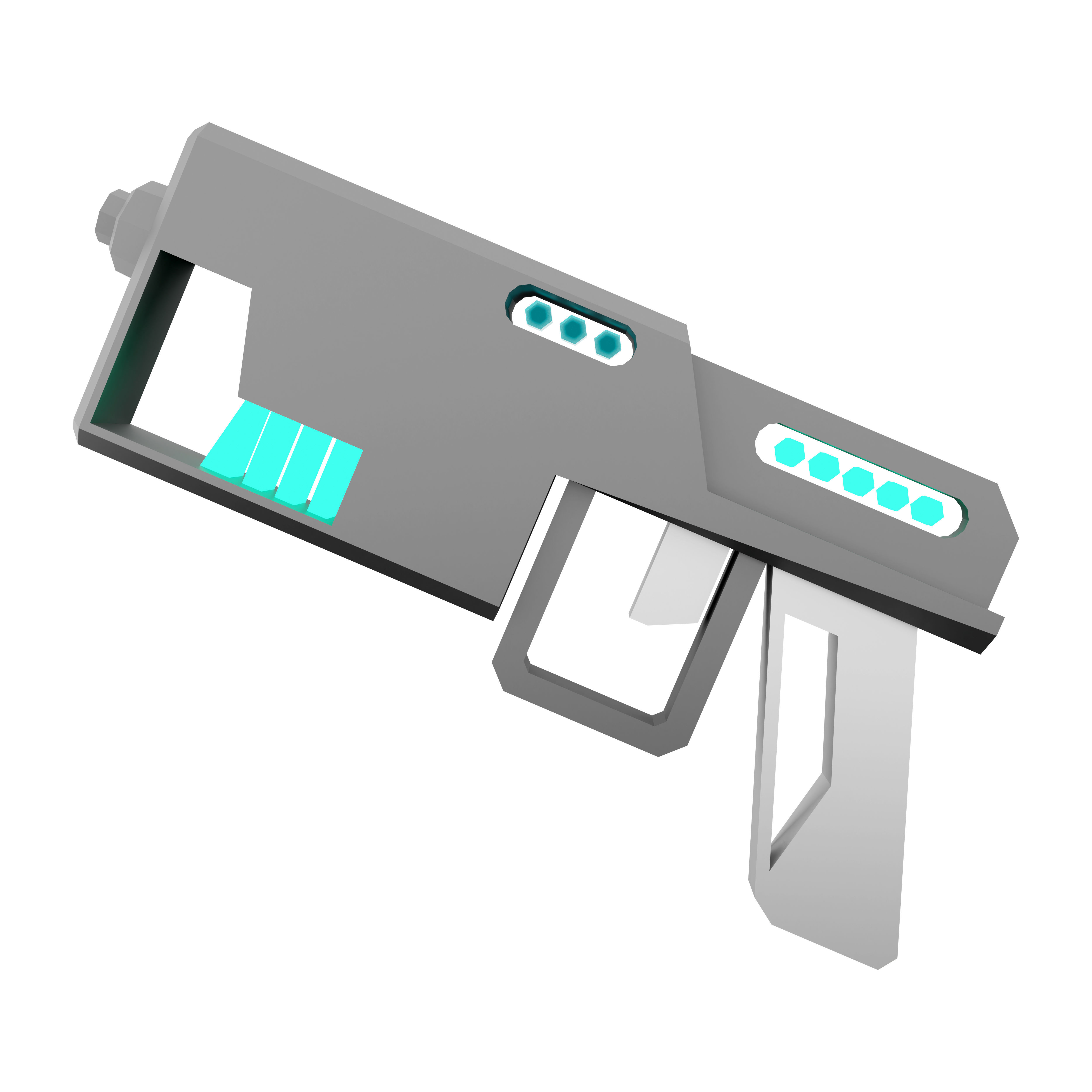 3d sci-fi small beam weapon icon 3D model | CGTrader