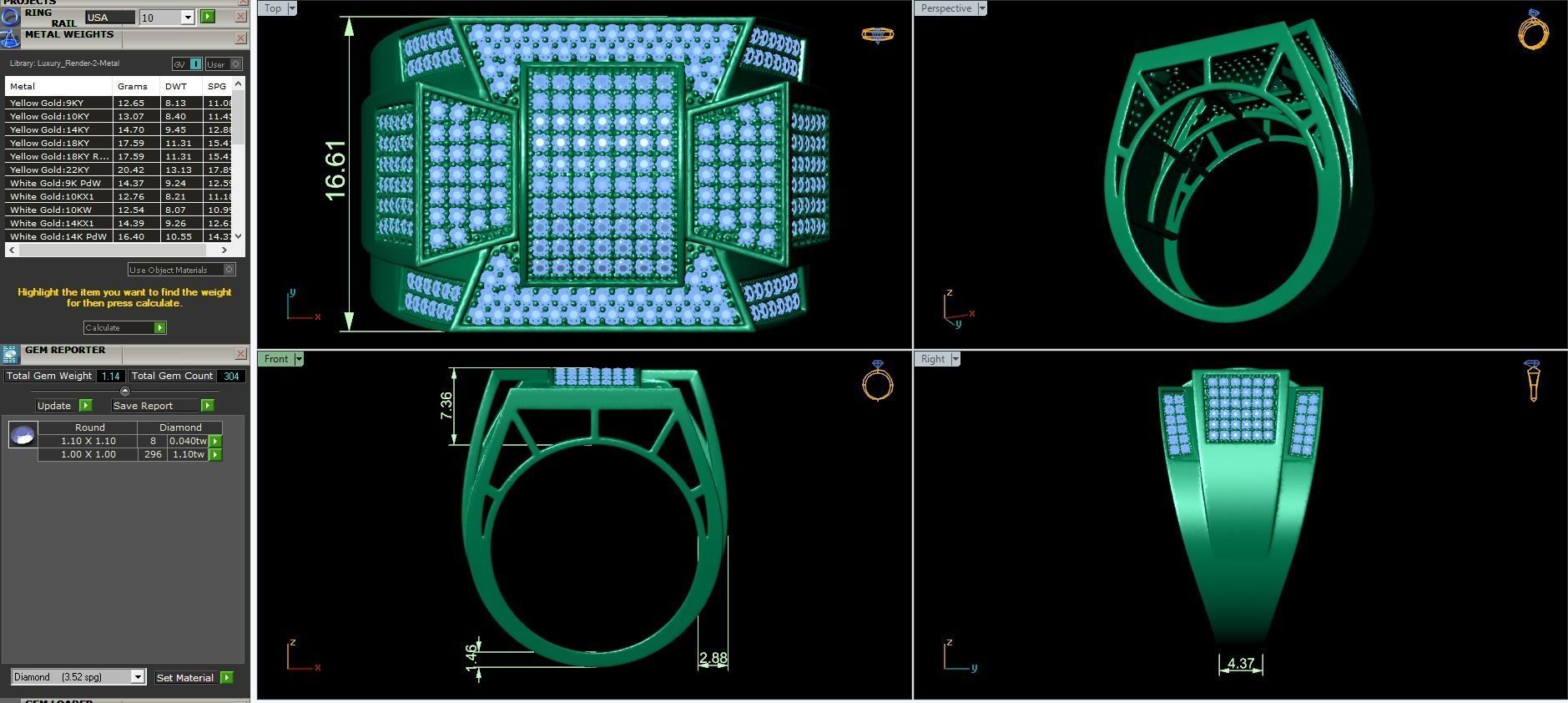 Mens ring-786 3D model 3D printable | CGTrader