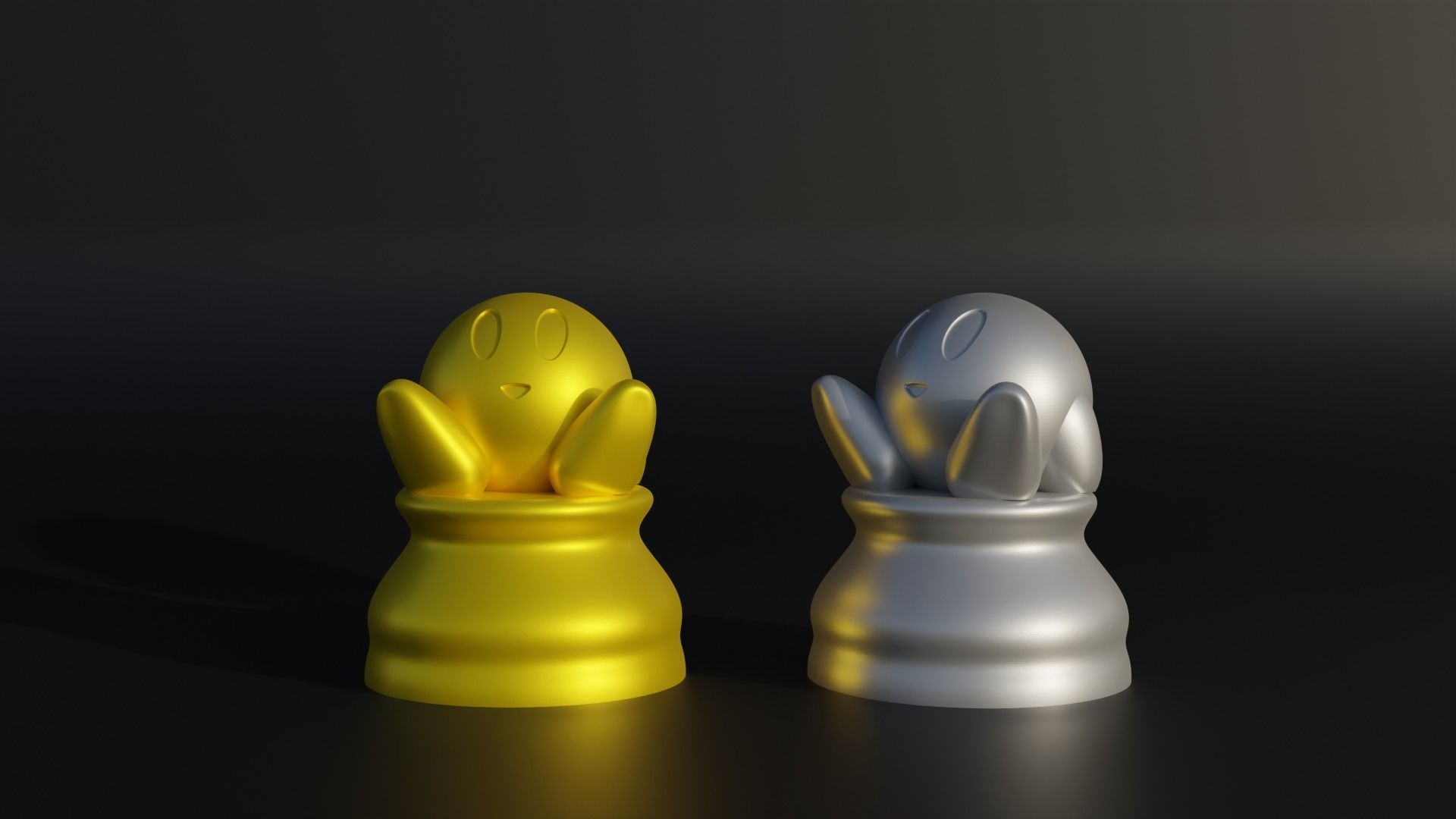 Kirby Character Figure Chess Set - 6 Different Pieces 3D model 3D ...