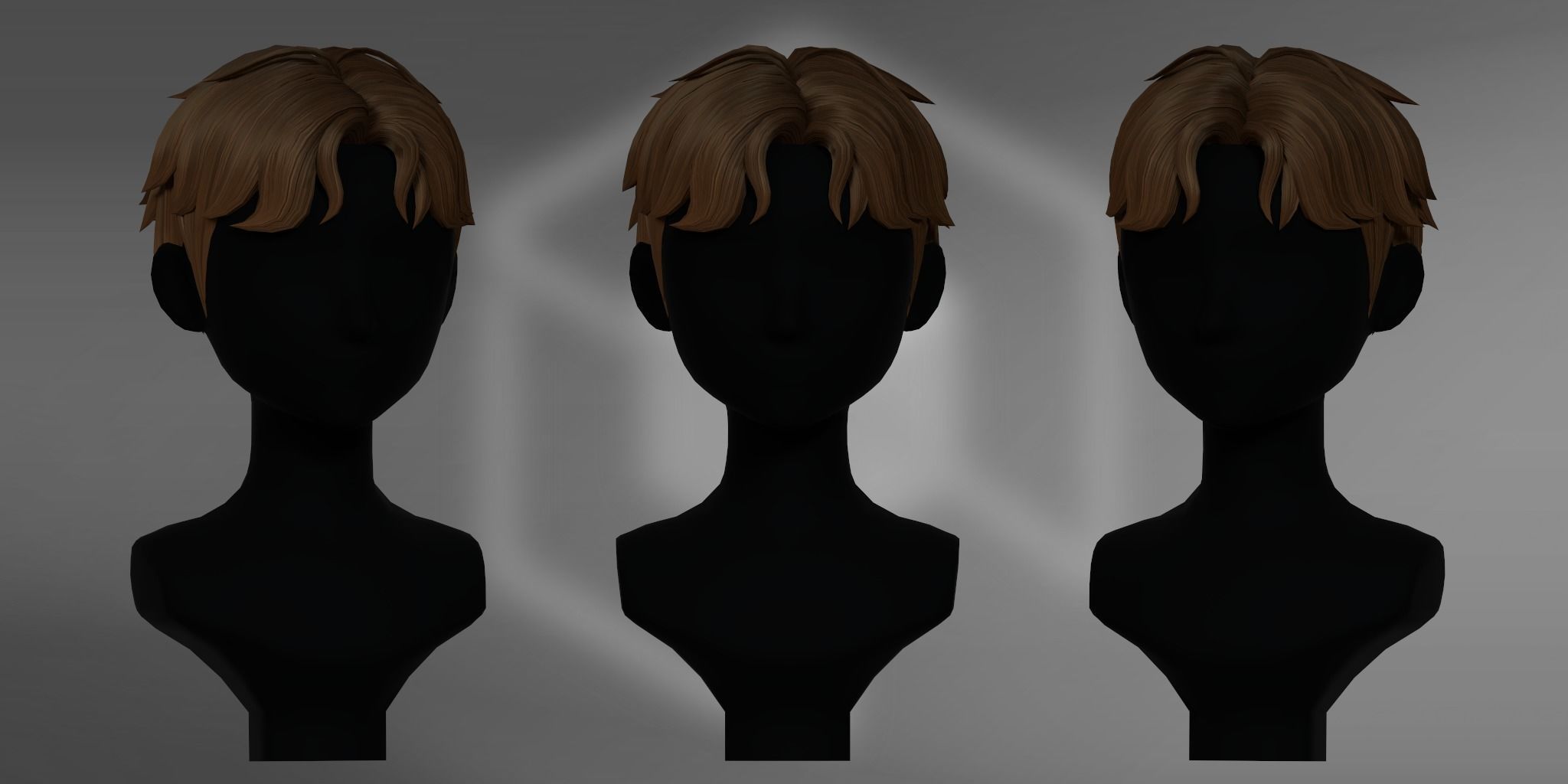Free Stylized Male Hairstyle free VR / AR / low-poly 3D model | CGTrader