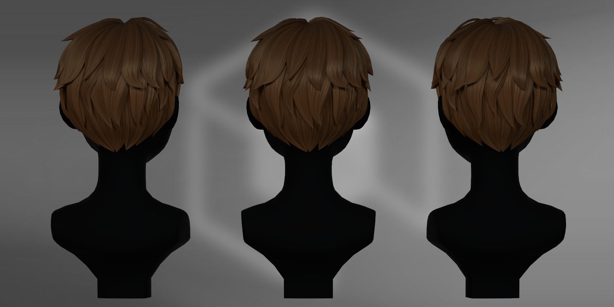 Free Stylized Male Hairstyle free VR / AR / low-poly 3D model | CGTrader