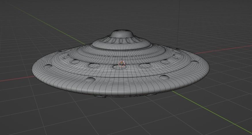 UFO Alien Spaceship 3d Model spaceship Low poly Ufo 2 3D model | CGTrader