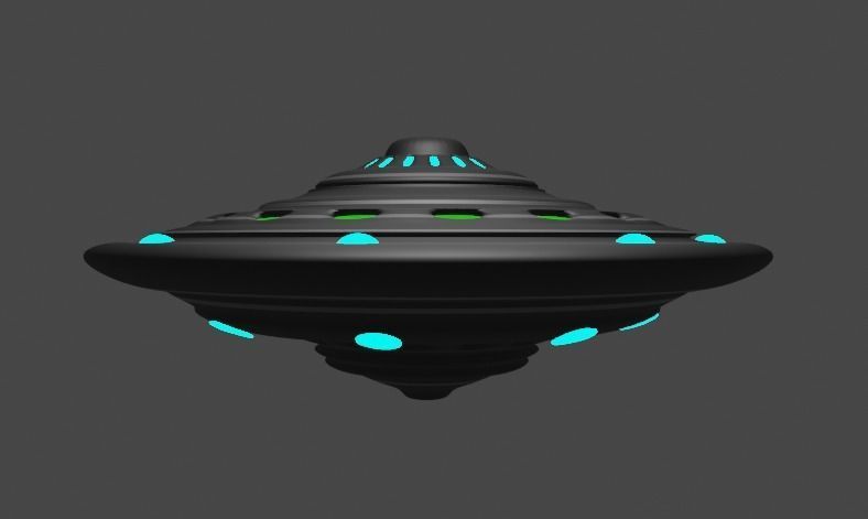 UFO Alien Spaceship 3d Model spaceship Low poly Ufo 2 3D model | CGTrader