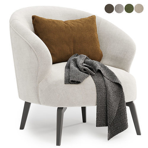 Armchair Moretti 3D model | CGTrader