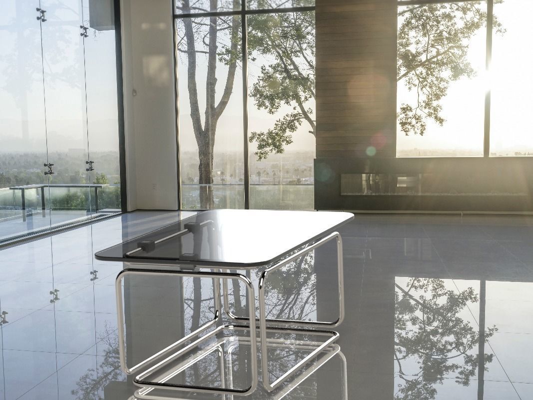 Floating glass table 3D model | CGTrader