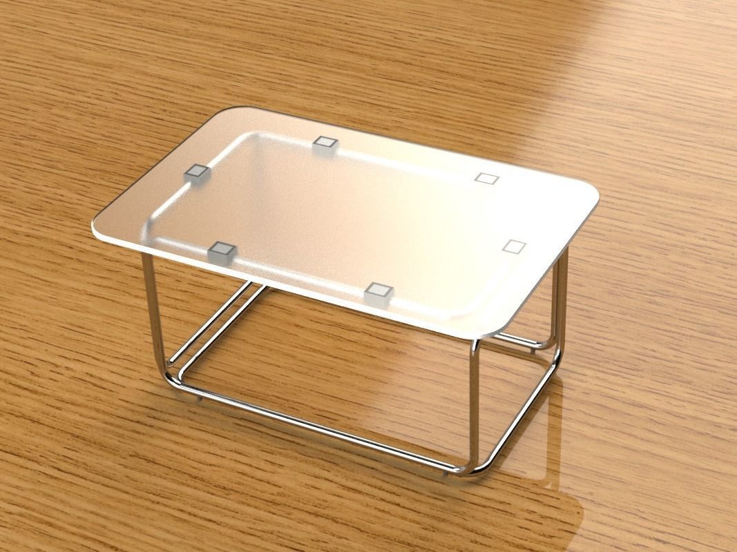 Floating glass table 3D model | CGTrader