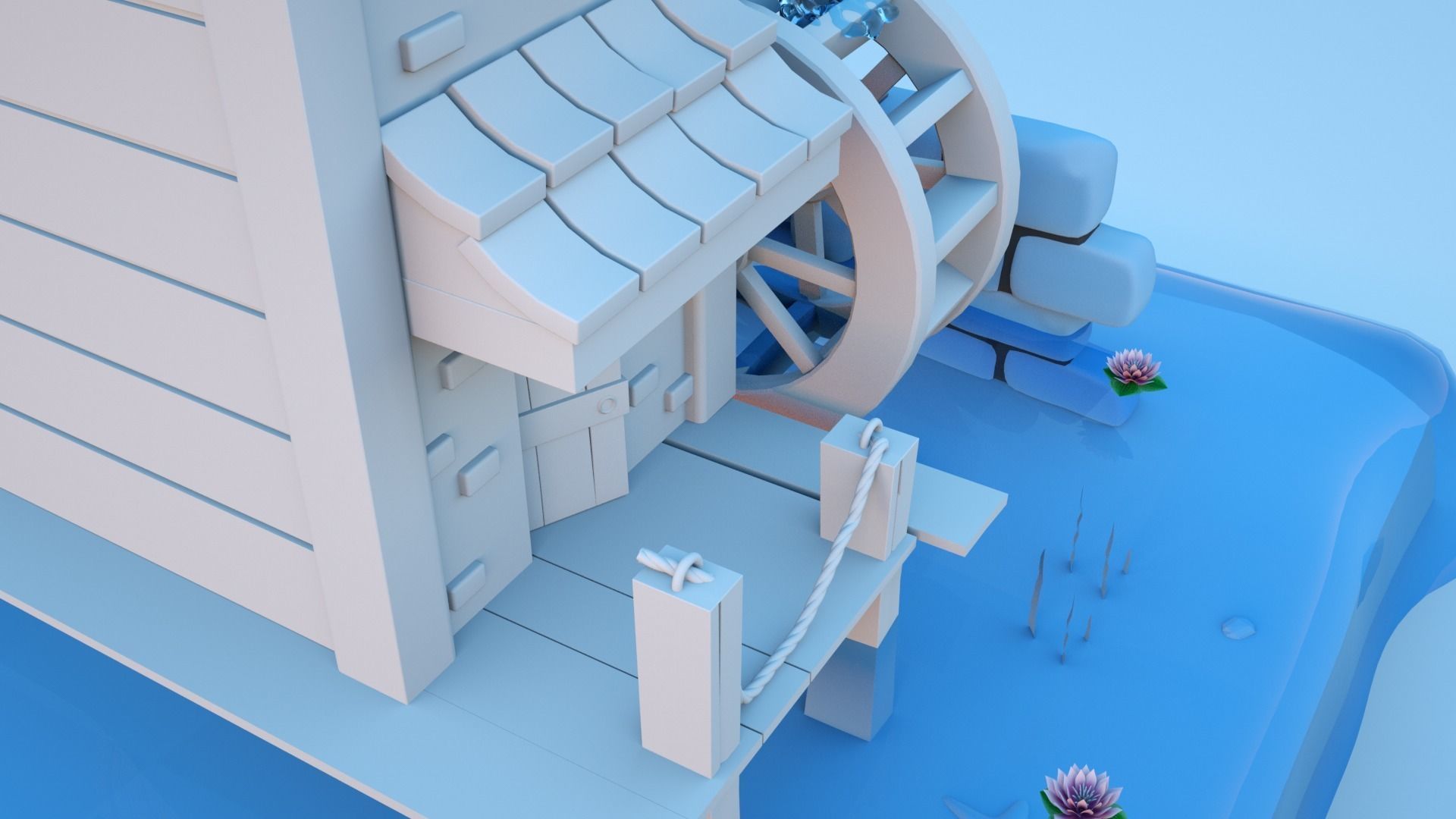 3D model 3d mill house model VR / AR / low-poly | CGTrader