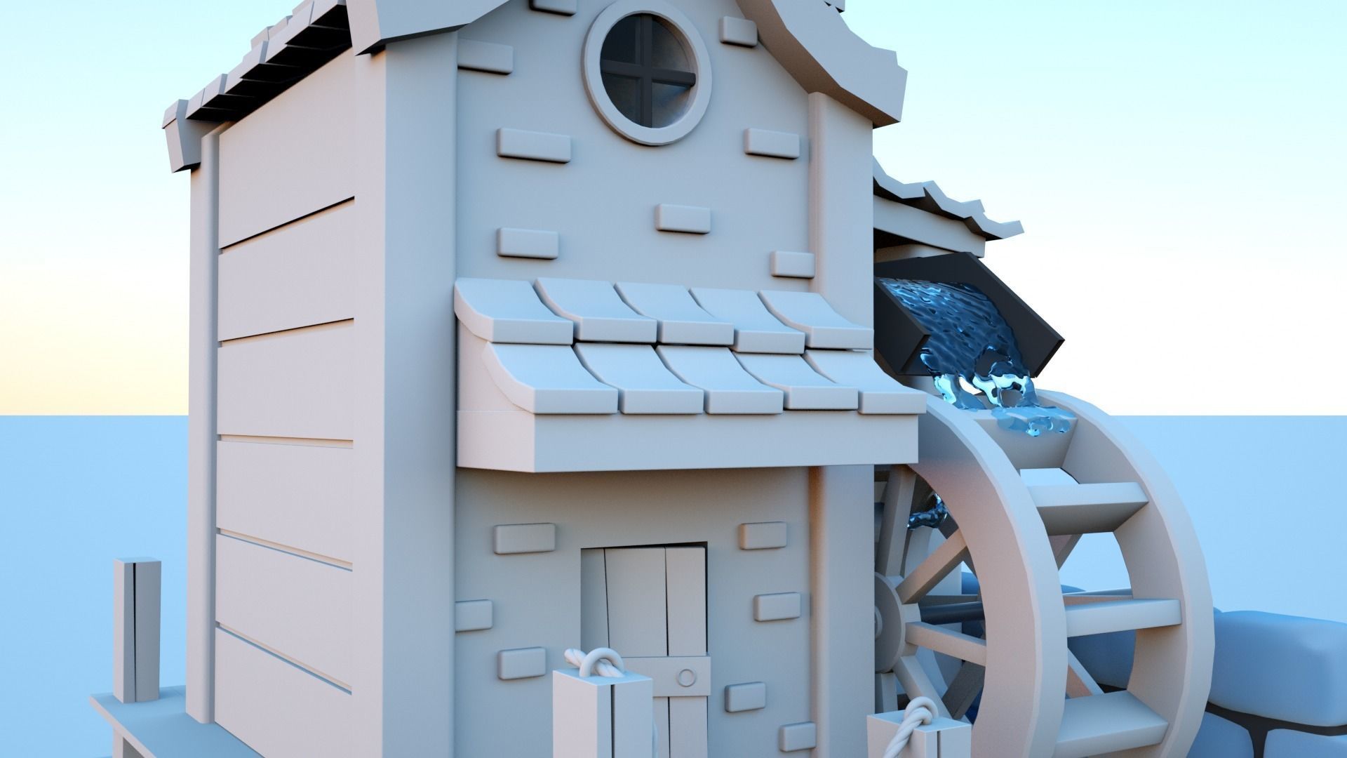 3D model 3d mill house model VR / AR / low-poly | CGTrader