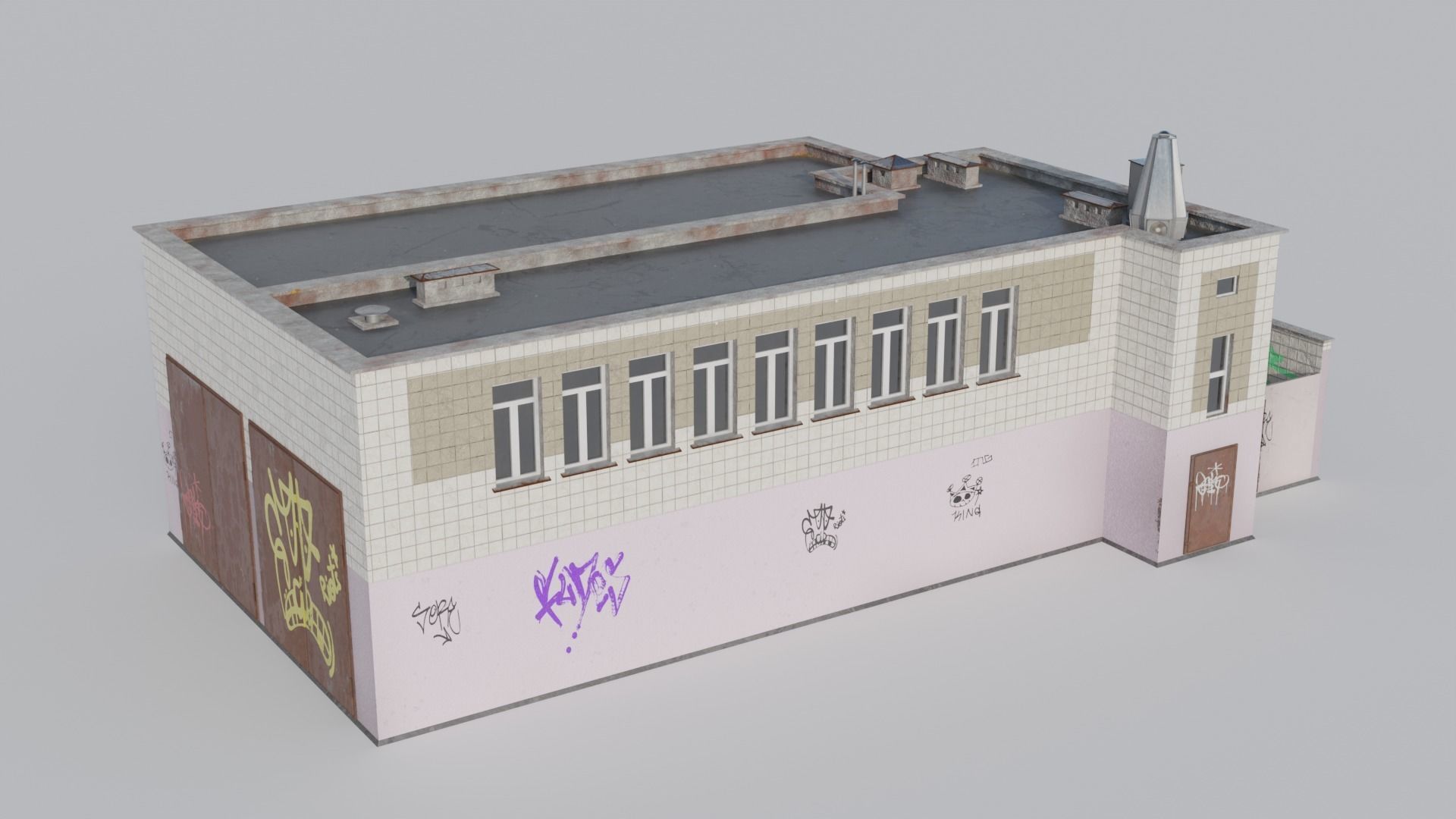 3D model Warehouse or Transformer booth VR / AR / low-poly | CGTrader