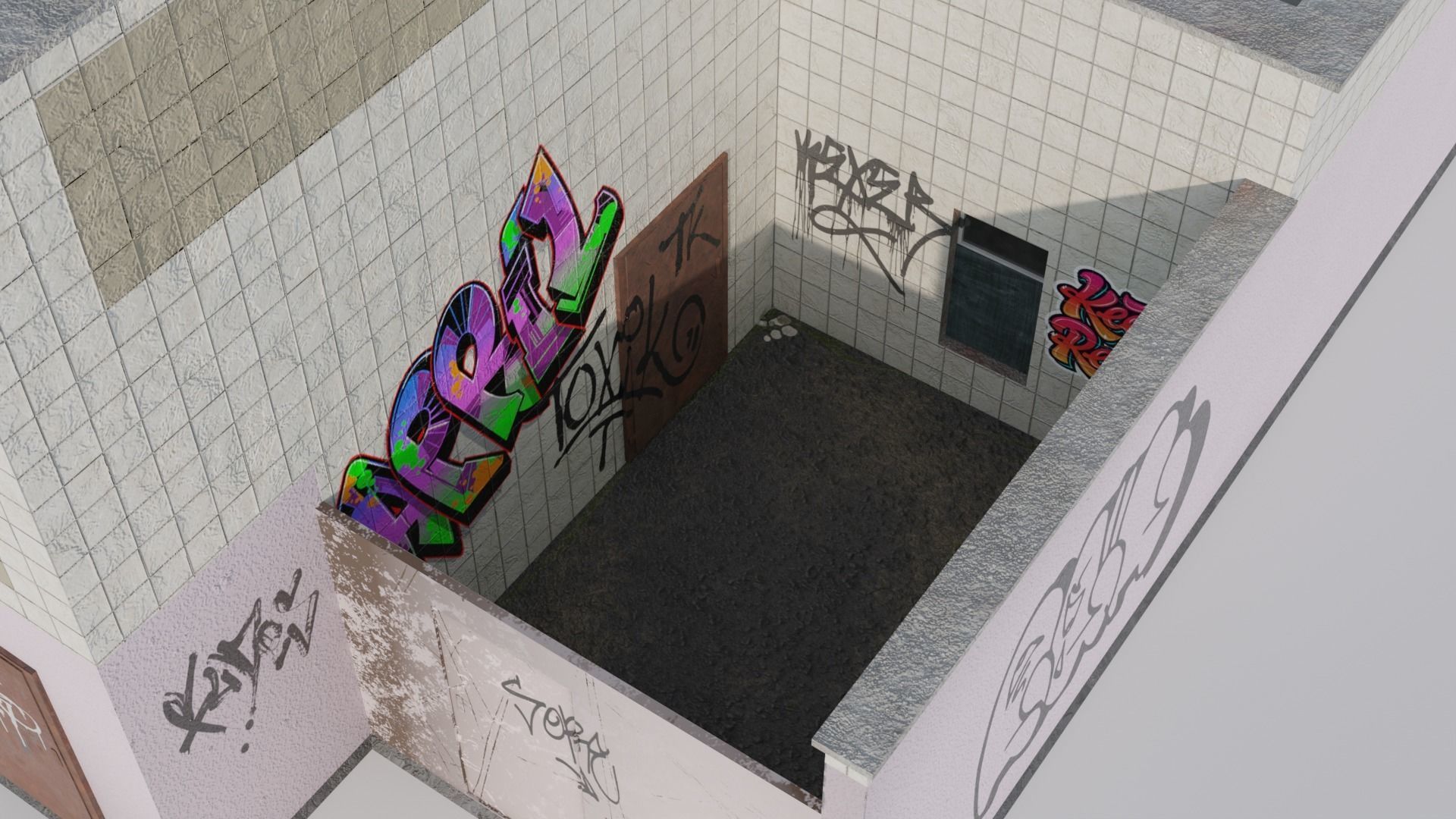 3D model Warehouse or Transformer booth VR / AR / low-poly | CGTrader