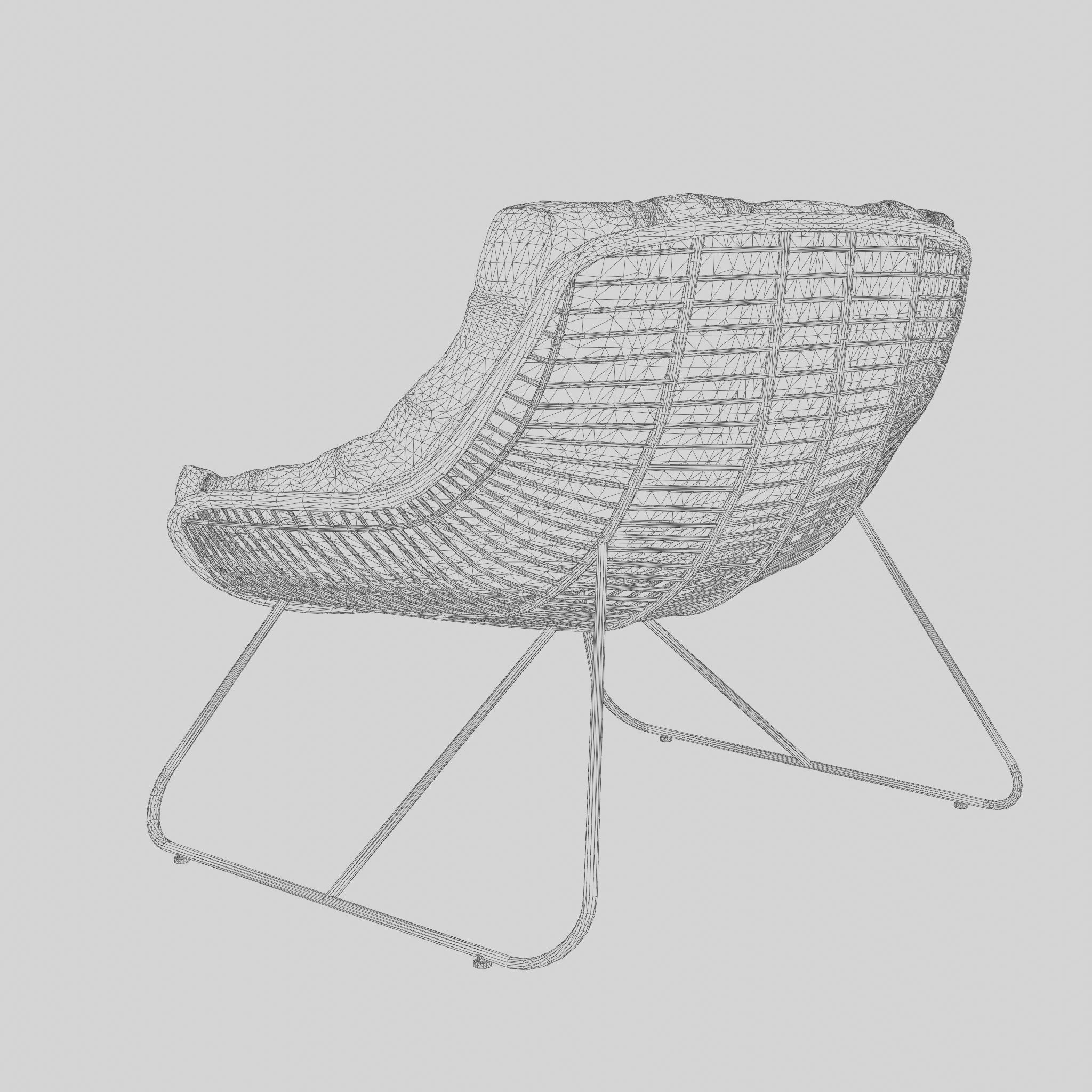3D model Melbourne Relax Chair 3D Model VR / AR / low-poly | CGTrader