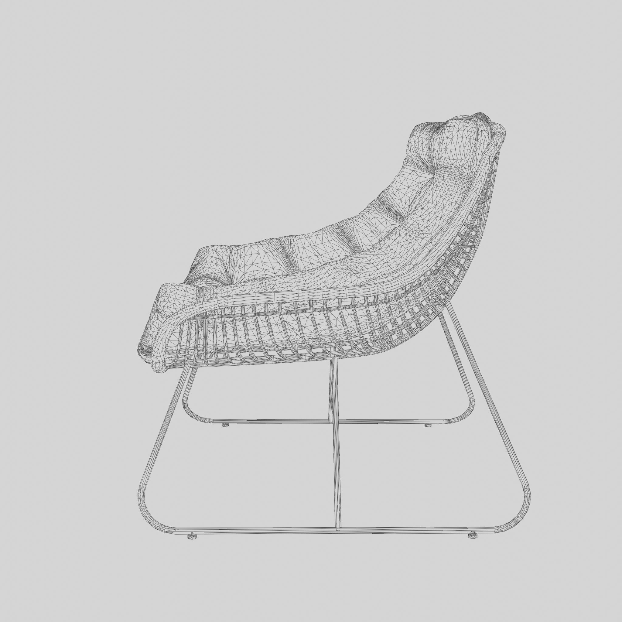 3D model Melbourne Relax Chair 3D Model VR / AR / low-poly | CGTrader