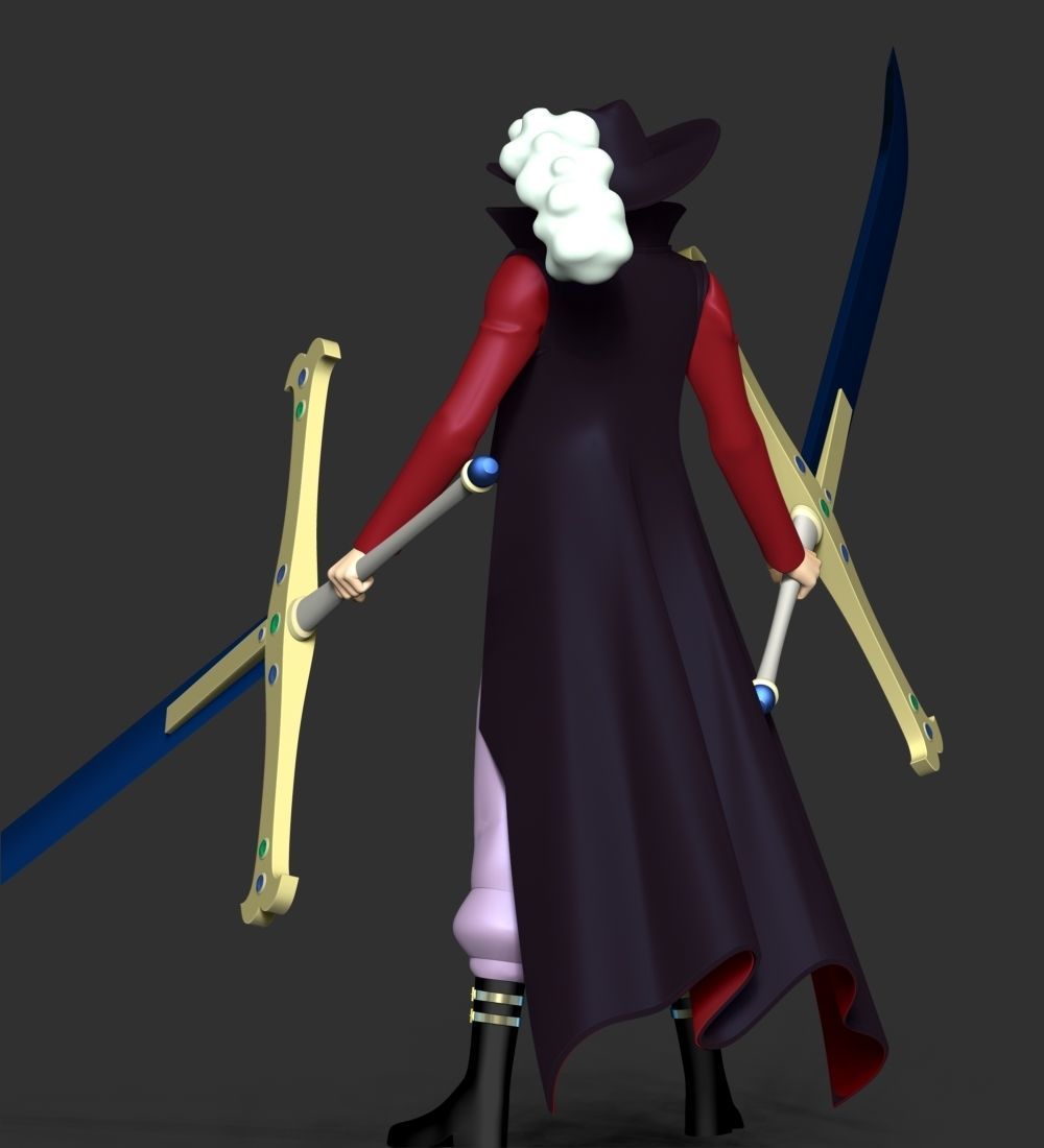 One Piece - Dracule Mihawk 3D model 3D printable | CGTrader