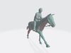 Horse and Rider Galloping pose I Ready for 3d print model 3D model 3D ...