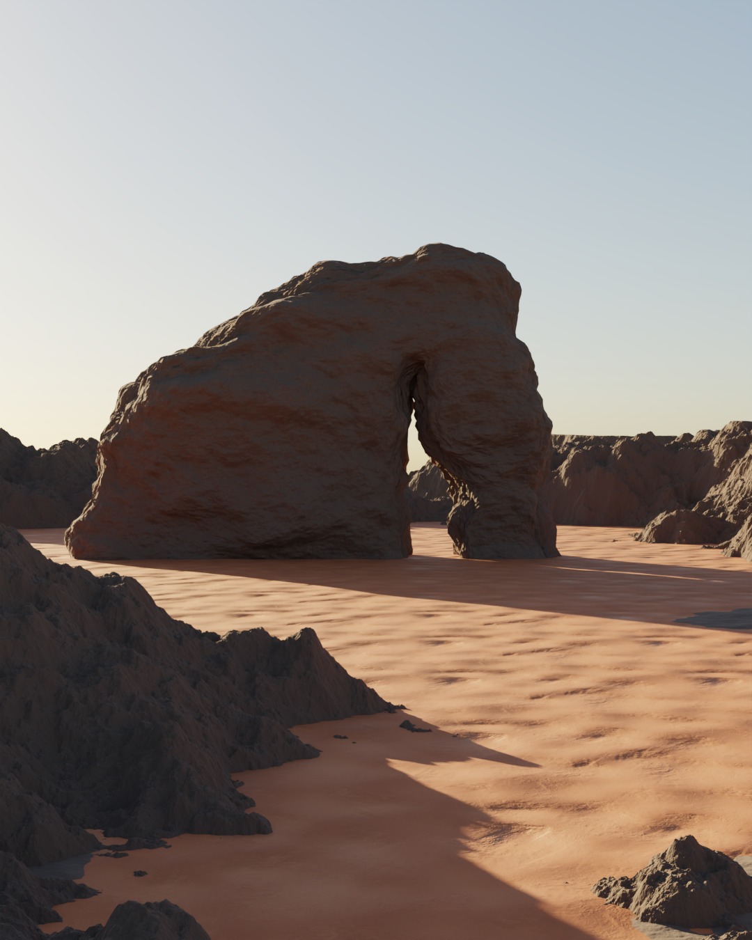 Realistic 3D Model of Elephant Rock Jabal Al Fil in KSA 3D model | CGTrader