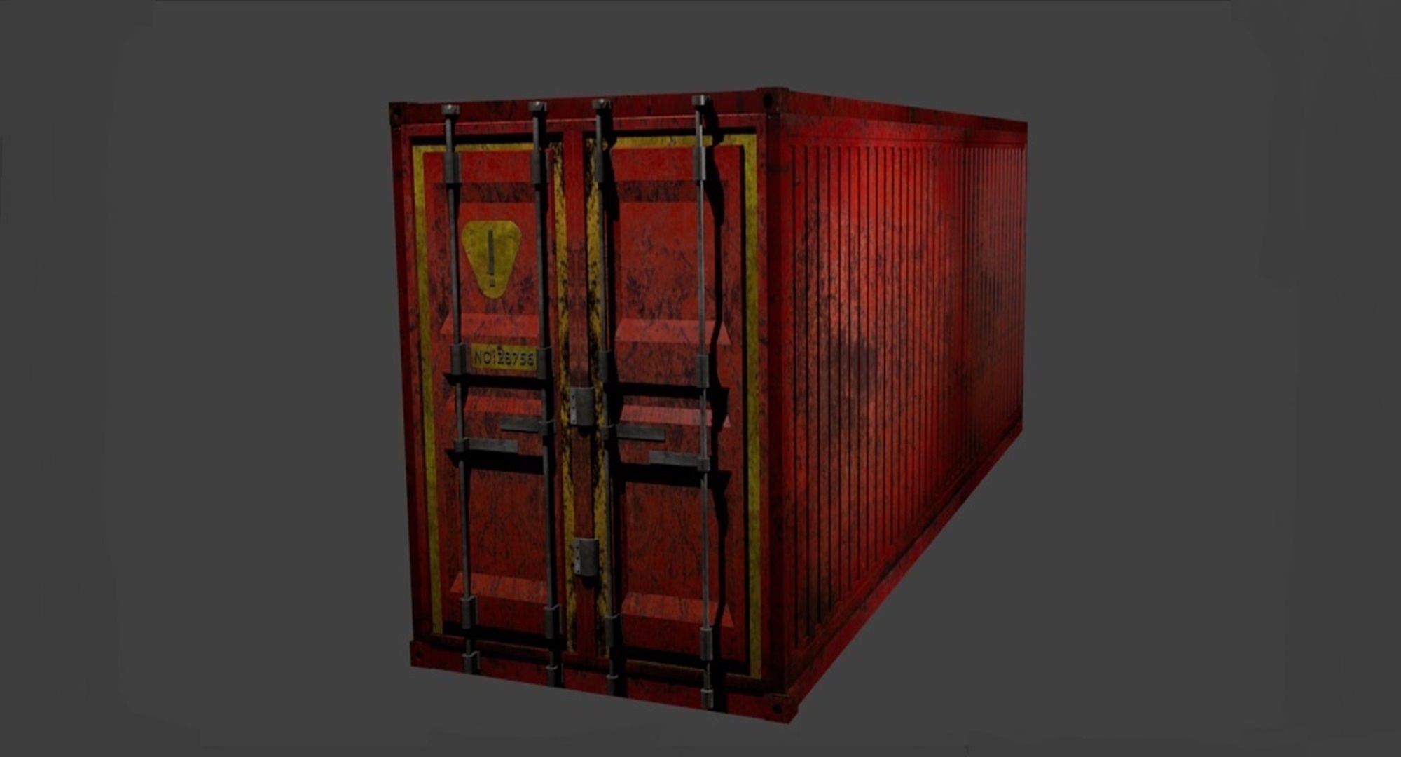 shipping container multiple parts 3D model | CGTrader
