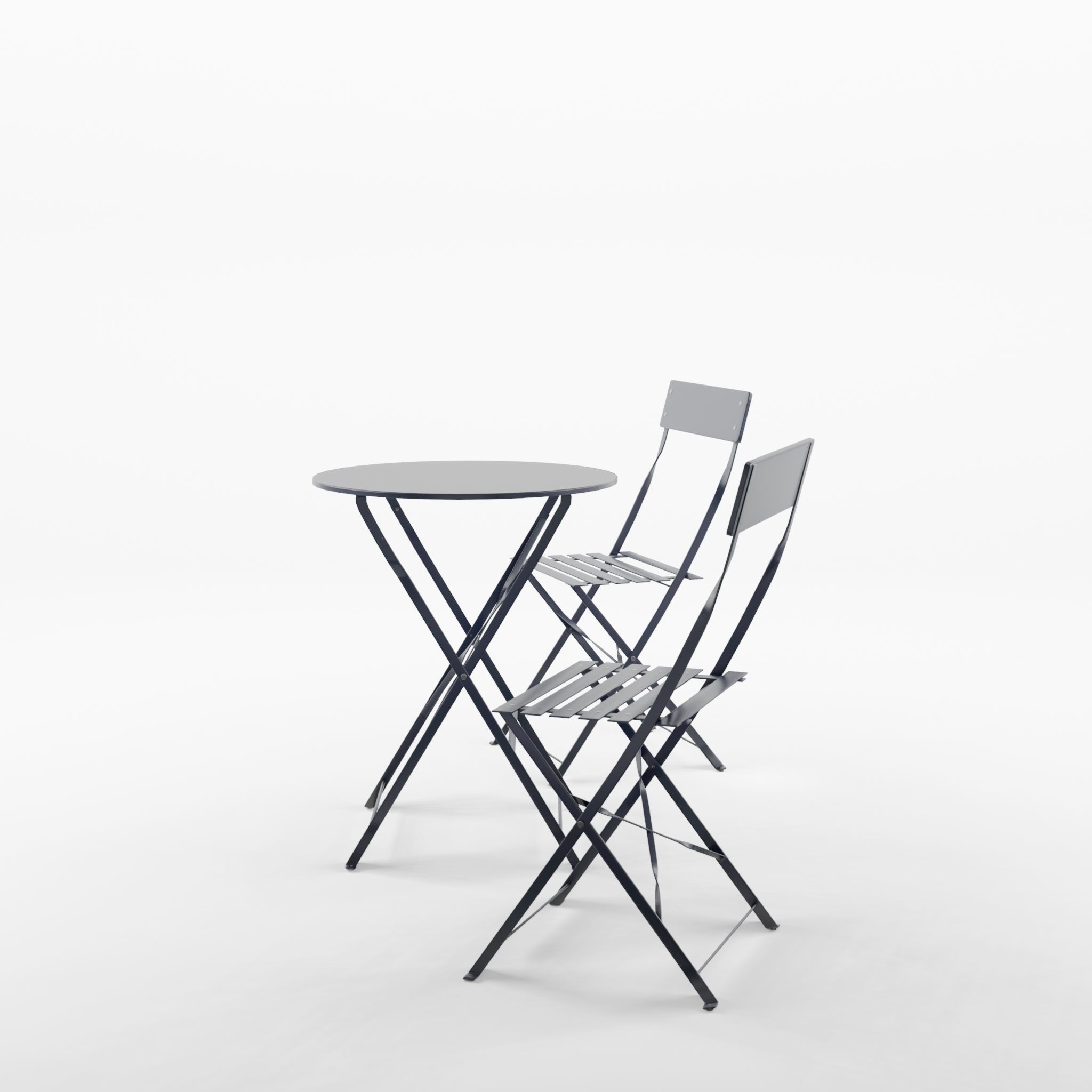 3D model Molly Cafe Set Grey 3D Model VR / AR / low-poly | CGTrader