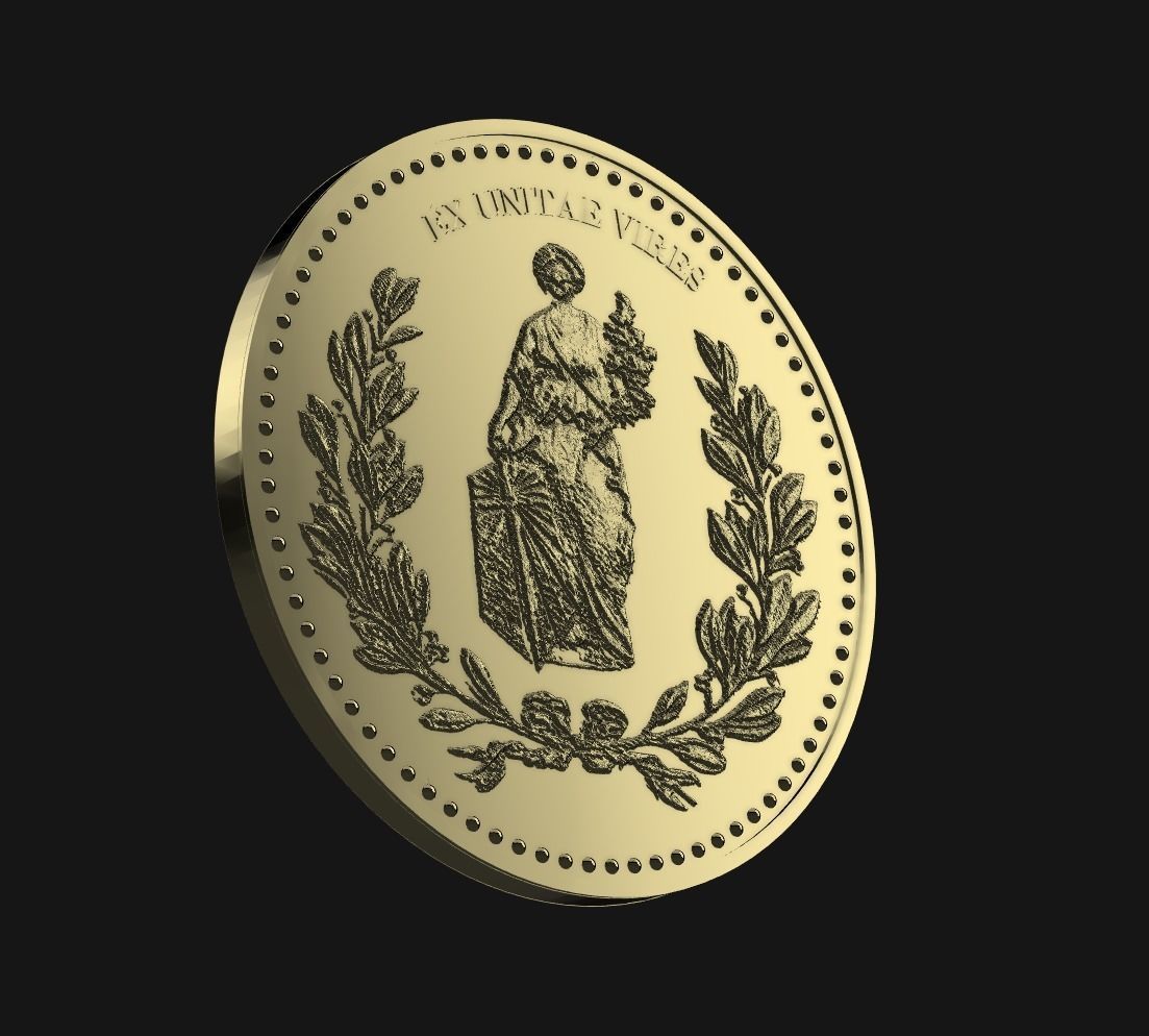 JOHN WICK CHAPTER 4 GOLD Continental COINS LIFE SIZE 3D model 3D ...