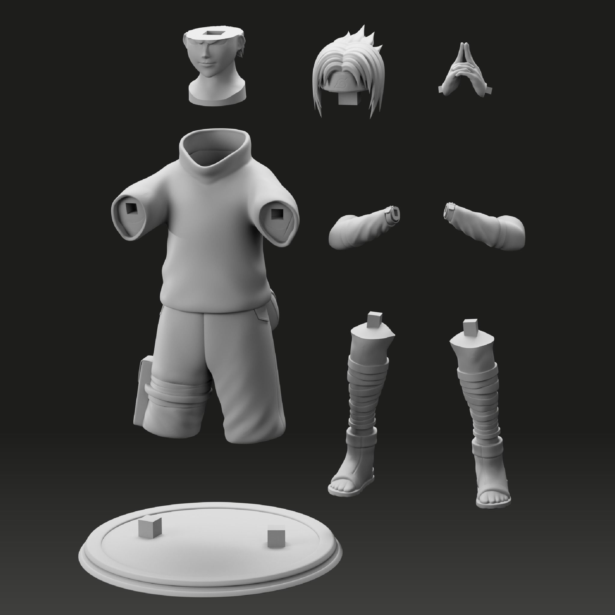 Sasuke Uchiha 3D model 3D printable | CGTrader