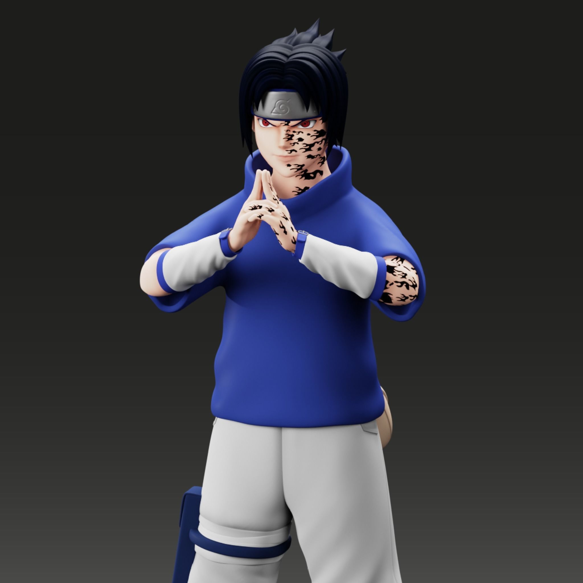 Sasuke Uchiha 3D model 3D printable | CGTrader