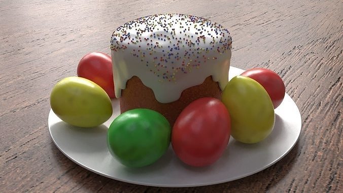 Easter Cake 3D model | CGTrader