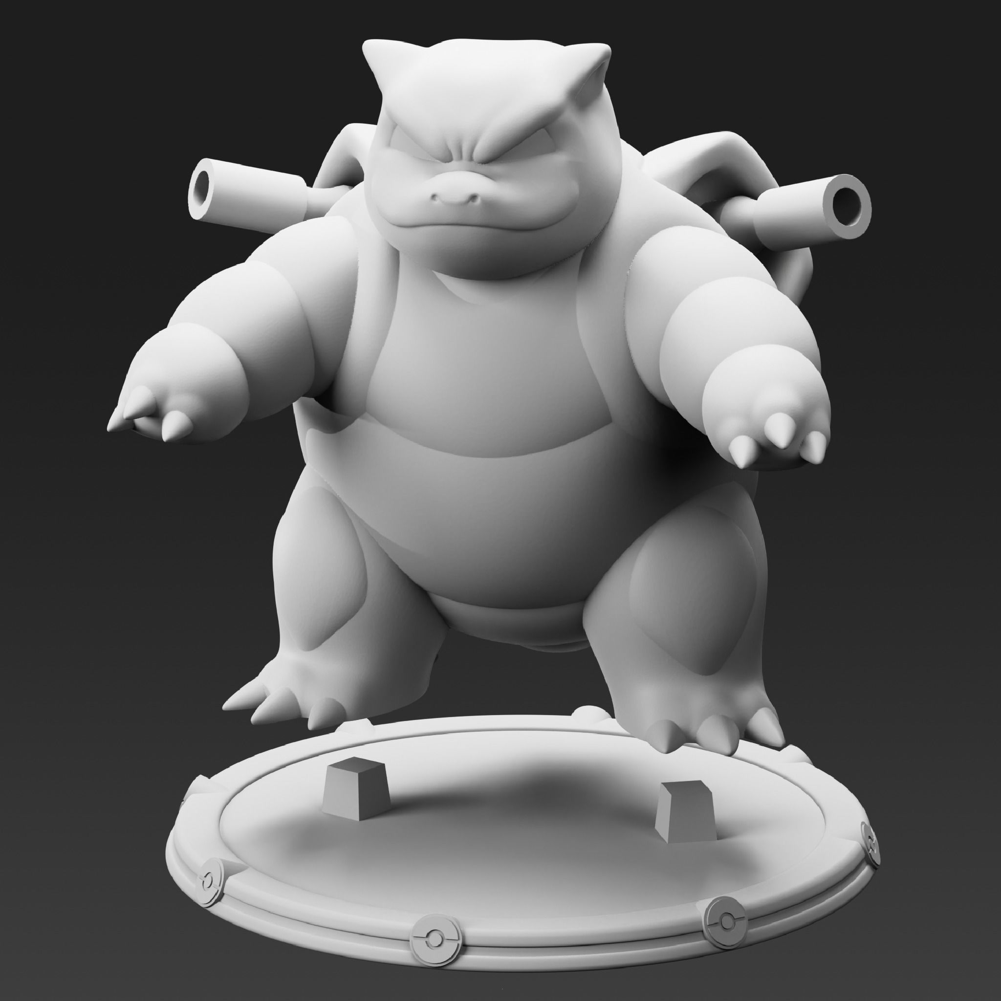 Blastoise 3D model 3D printable | CGTrader