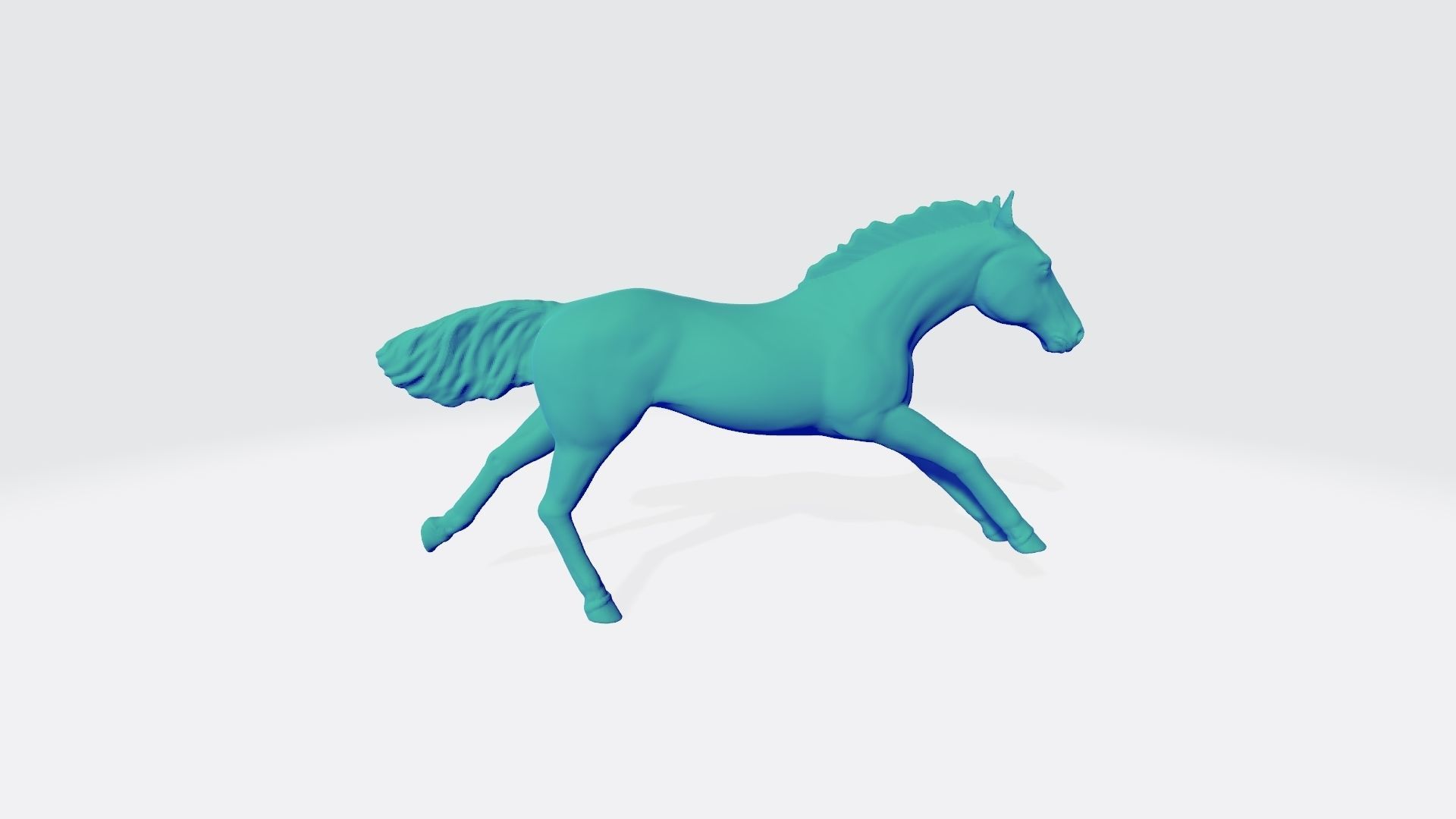 Horse in Galloping pose I Ready for 3d print model 3D model 3D ...