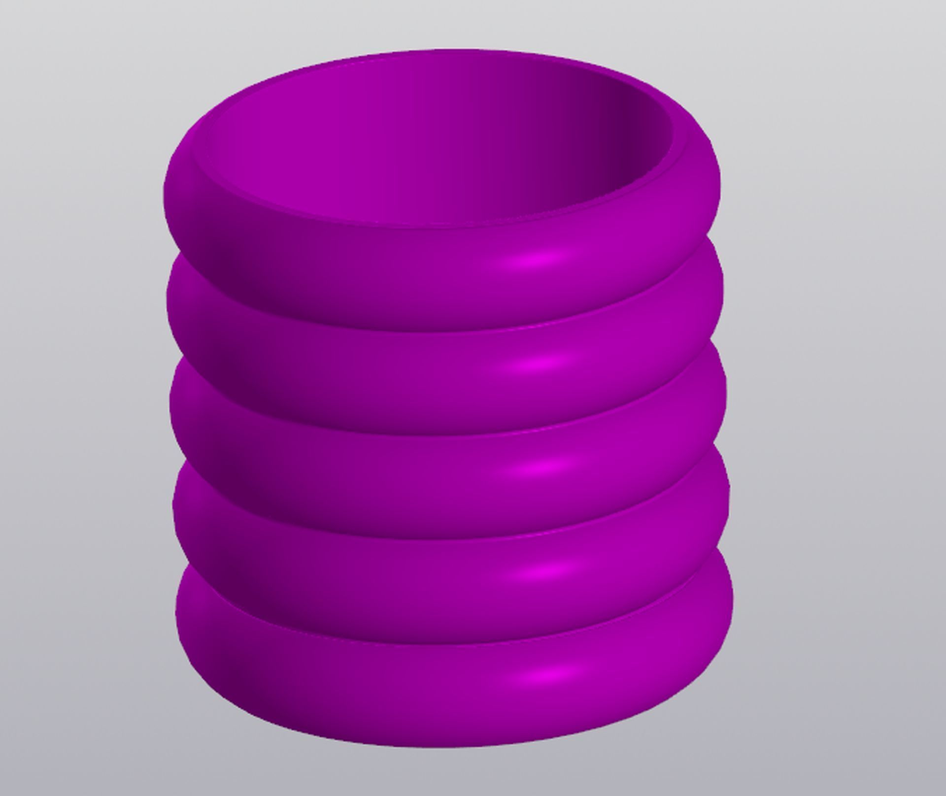 Round forms Planter version 2 Low radius and easier print 3D model 3D ...