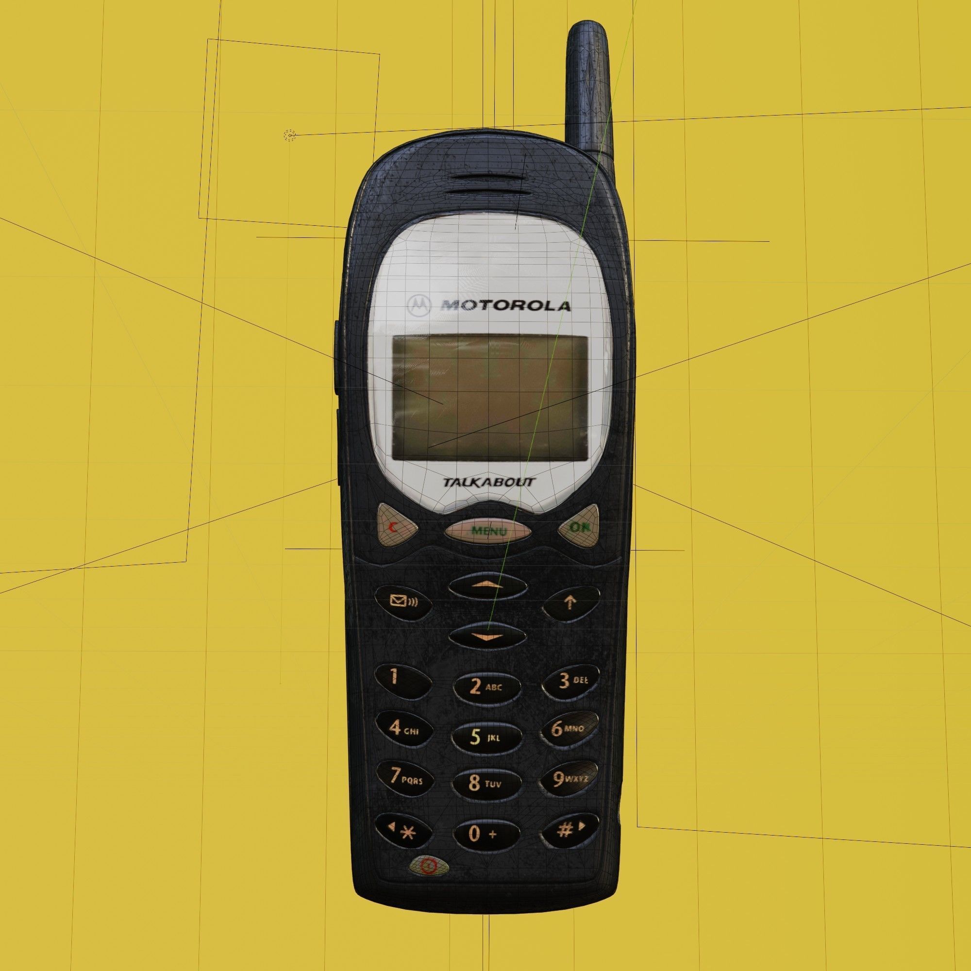 Motorola talkabout 2000s telephone 3D model | CGTrader
