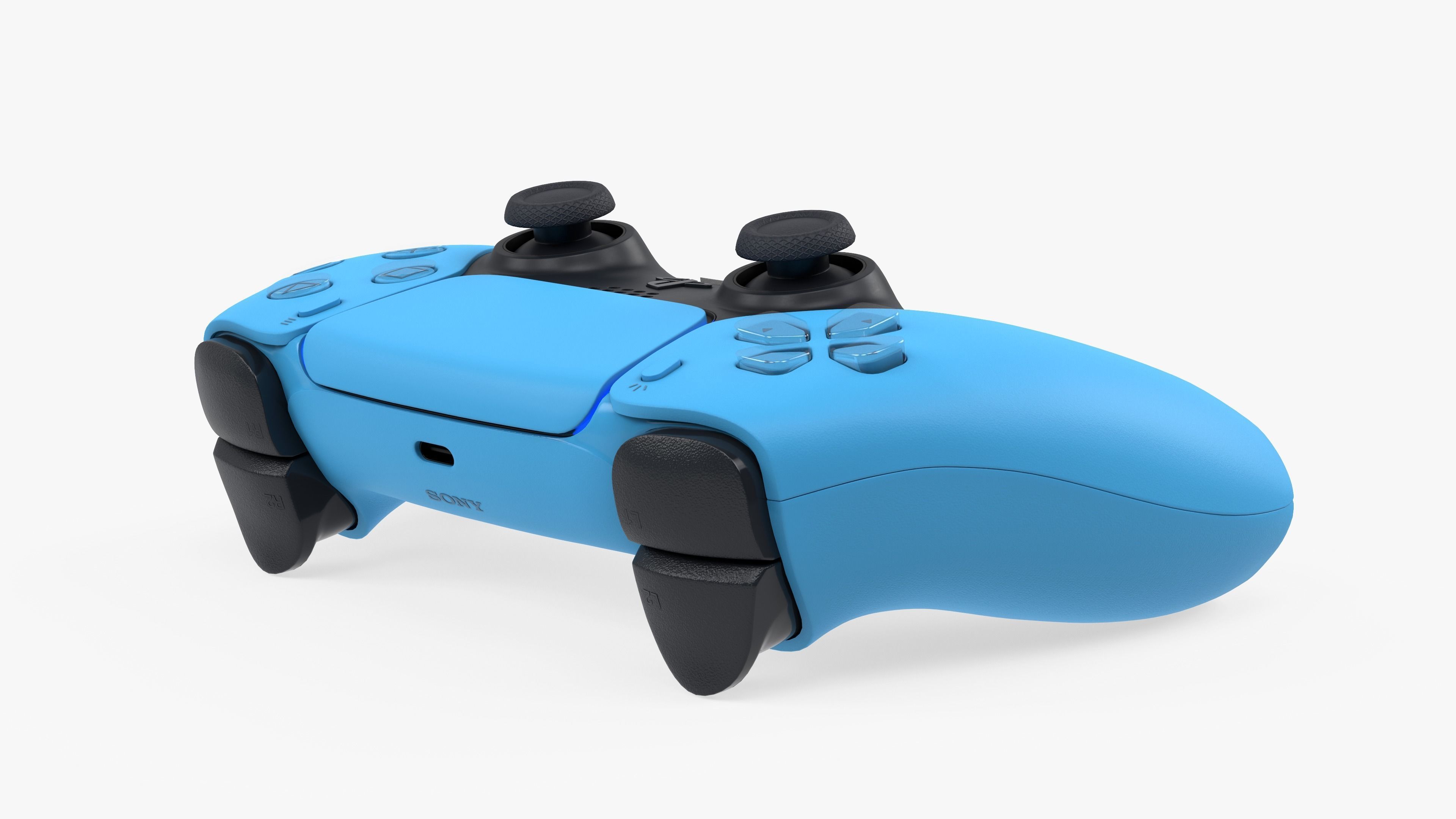3D model Dualsense Starlight Blue VR / AR / low-poly | CGTrader