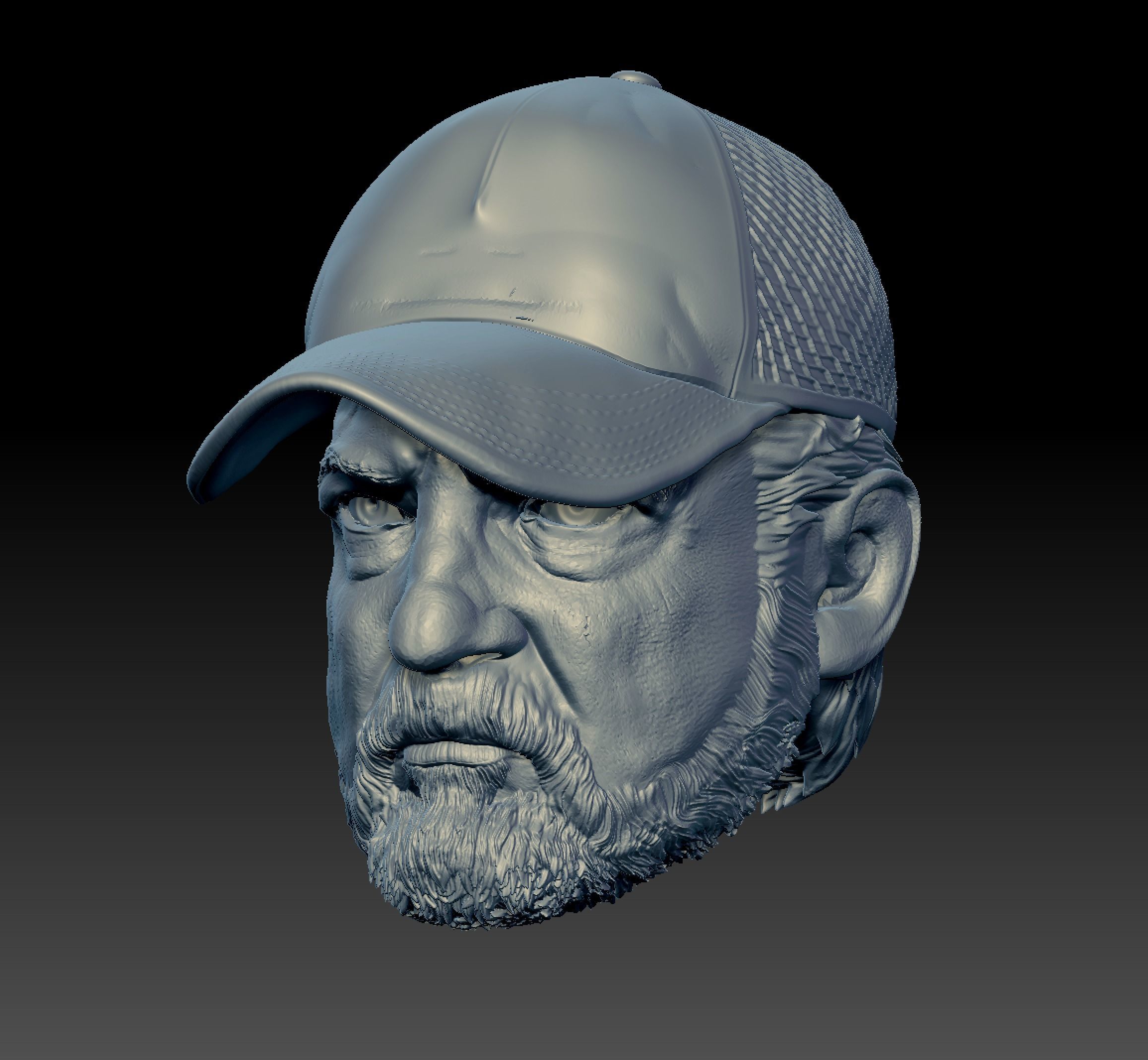 Bobby Singer Head 3D model 3D printable | CGTrader