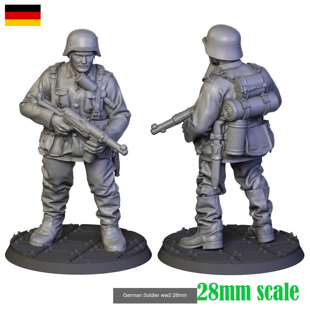 German Soldiers collection WW2 in 28 mm | CGTrader