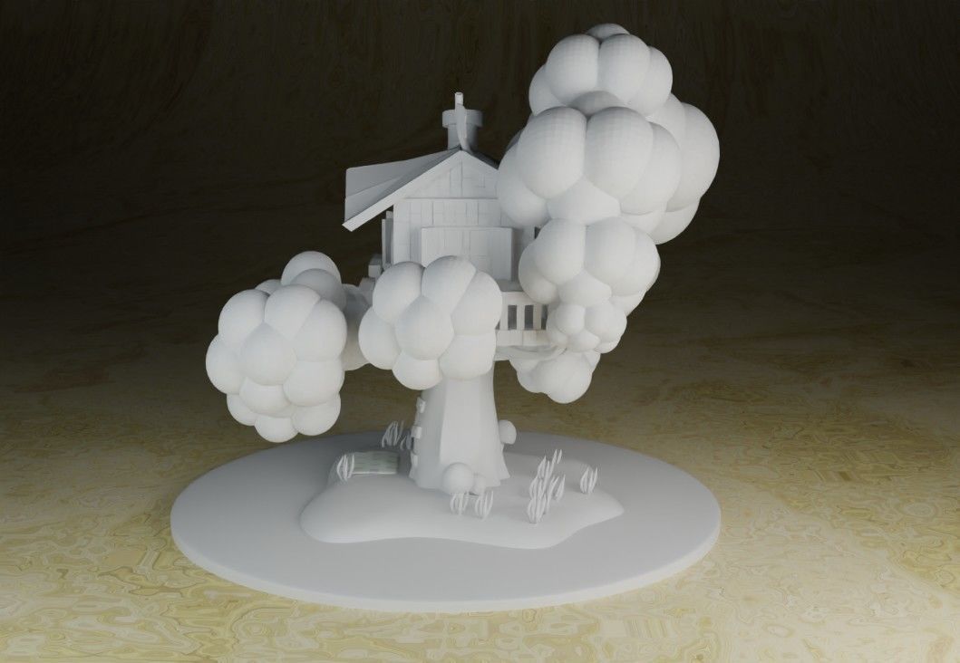 tree house 3D model 3D printable | CGTrader