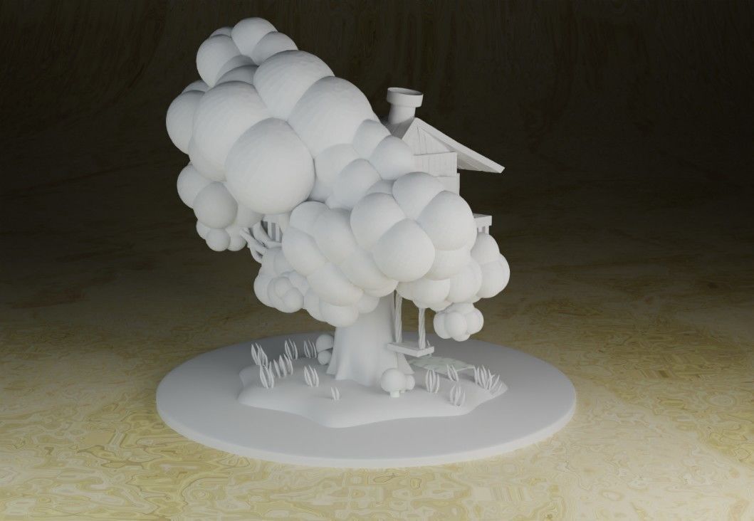 tree house 3D model 3D printable | CGTrader
